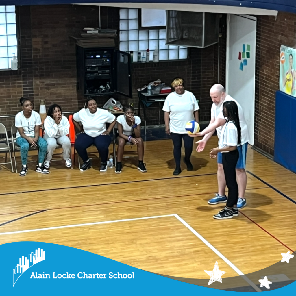 All-Stars and Staff Participate in Celebratory Volleyball Game